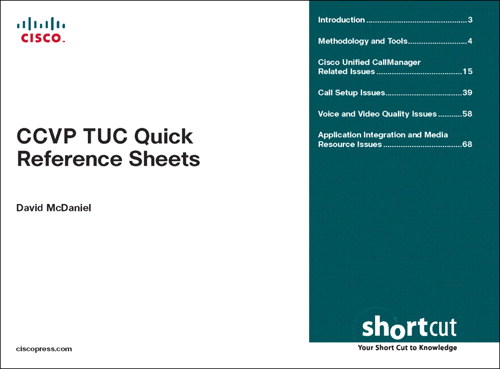 CCVP TUC Quick Reference | Pearson IT Certification